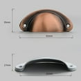 4PCS Antique Drawer Shell Handle Tin Sheet Retro Semicircle Home ...