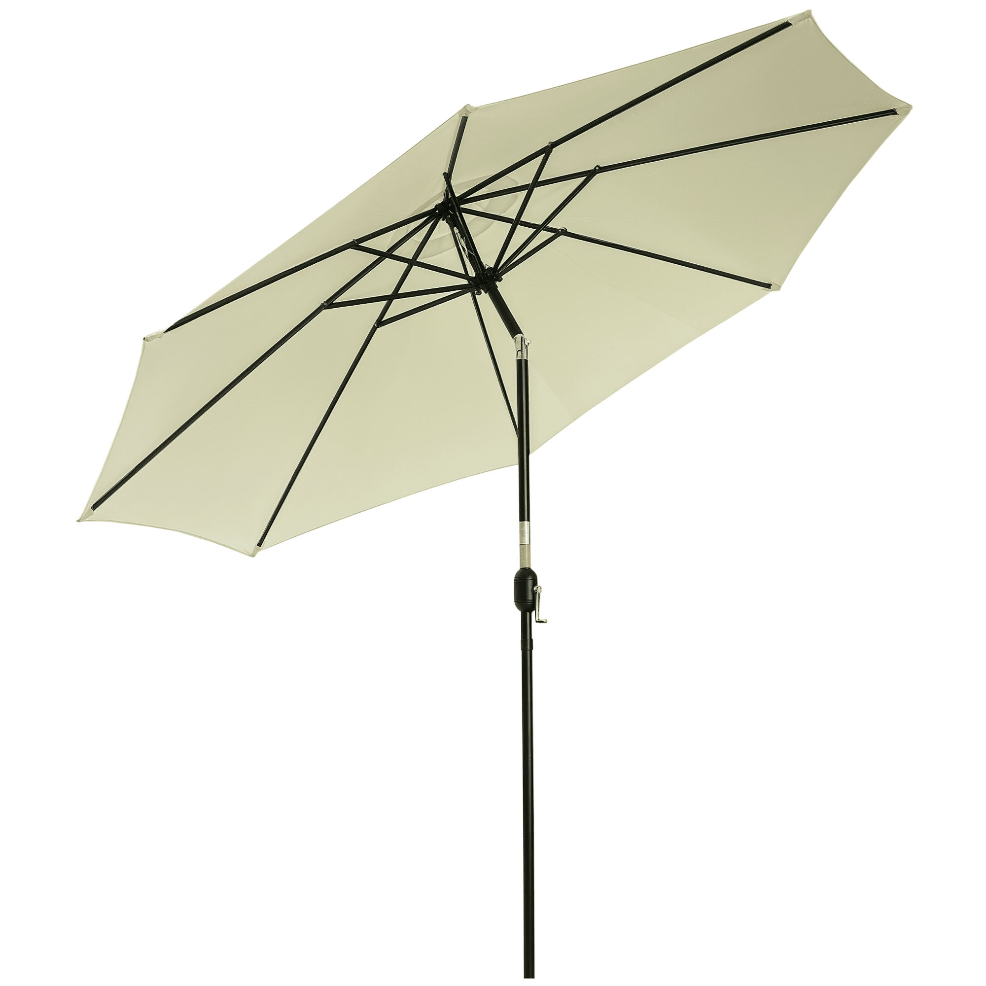 Click here for Outsunny 10 X 8 Round Market Umbrella  Beige Φ116.... prices