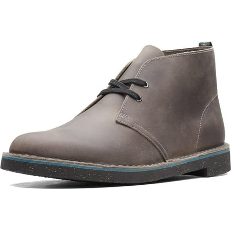 Clarks Bushacre 3 Dark Grey Leather 11 EE - Wide | Walmart Canada