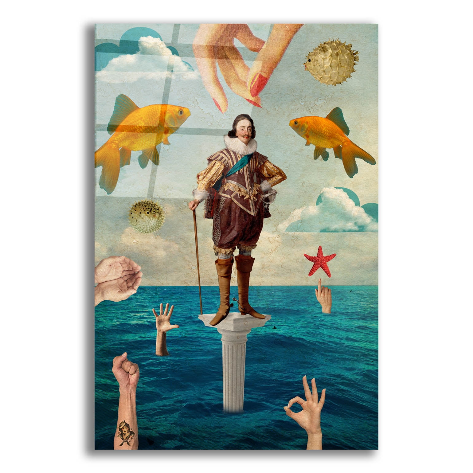 Epic Art 'Checkmate' by Elo Marc, Acrylic Glass Wall Art, 16"x24 ...