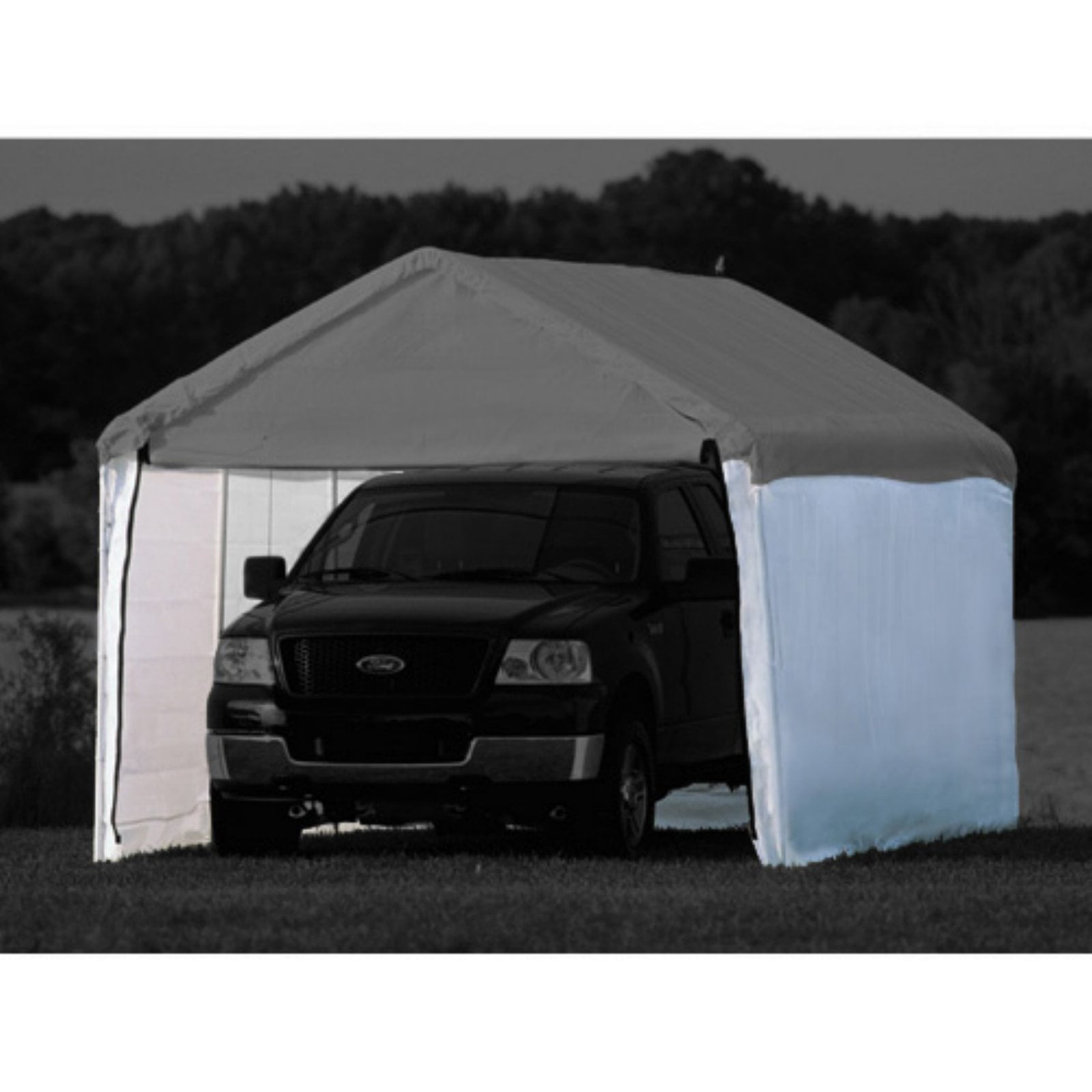 ShelterLogic Super Max 10' x 20' White Canopy Enclosure Kit Fits 2 ...