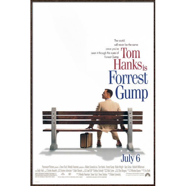 Forrest Gump - Framed Movie Poster (Regular Style) (Size: 24" X 36 ...