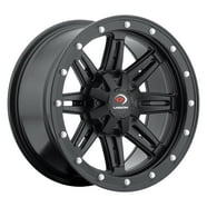 VISION Vision Lockout 12X8 Matte Black Wheel, 4x156 Bolt Pattern, -10 ...