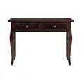 Linon Rio Grand Two-Drawer Console Table, Espresso Brown - Walmart.com