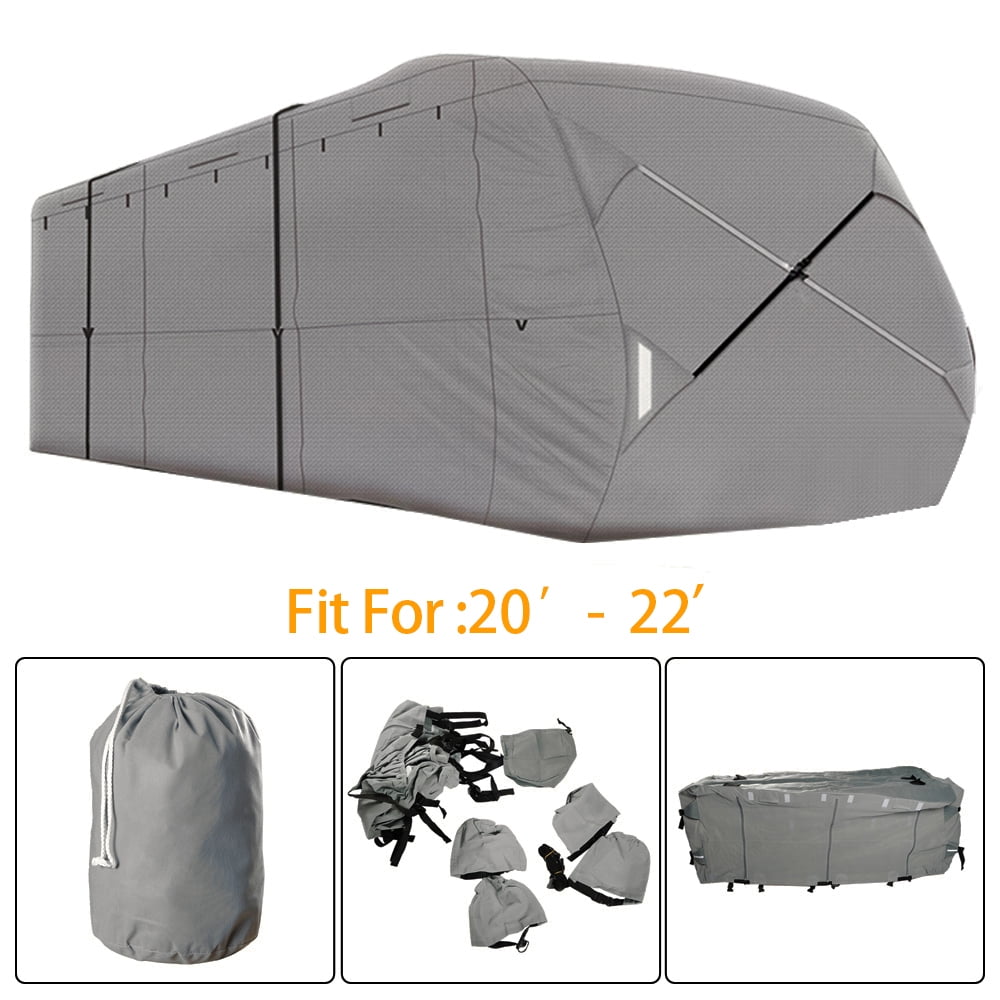 LABLT RV Trailer Cover Waterproof Camper Travel Trailer Cover 4-Ply 20 ...