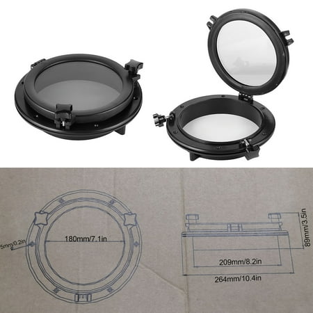 Porthole, Window Portlights Plastic Marine Port Hole Round Wall Decor ...