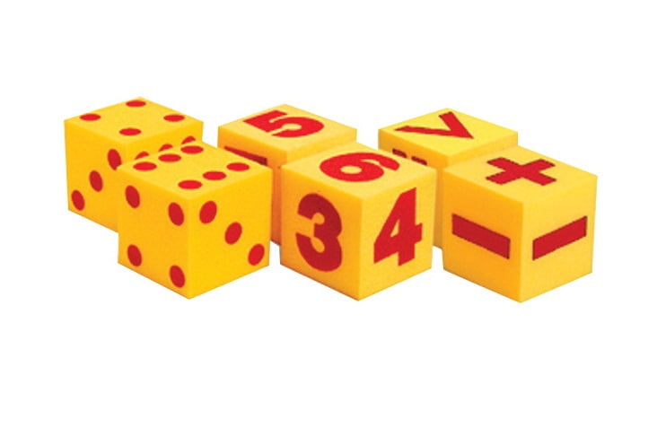 Learning Resources Giant Soft Cubes Dot, Numeral And Operations Sets ...