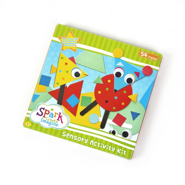 Spark.Create.Imagine. Sensory Activity Kit, 54 Piece Self Adhesive Set ...