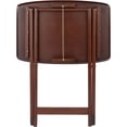 Darlene Set of 2 Foldable Snack Tables, for Living Room, 26", Walnut ...