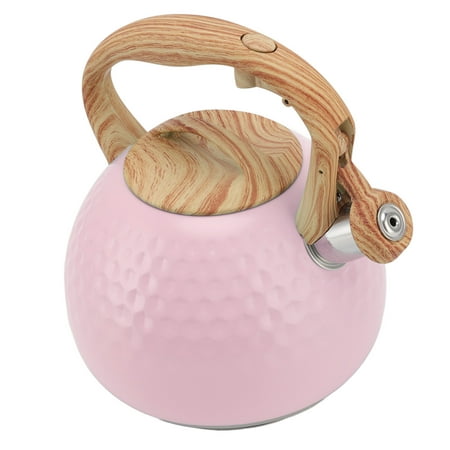 Small Tea Kettle, Rustproof Uniform Heat Distribution Whistling Tea ...