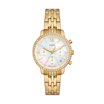 Fossil Women's Virginia Three-Hand Day-Date, Rose Gold-Tone Stainless ...