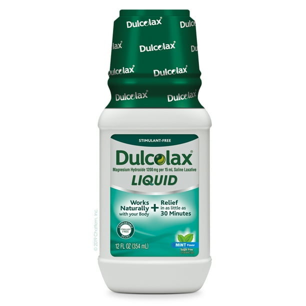 Dulcolax Liquid Laxative (12 Oz., Mint), Stimulant Free - Walmart.com