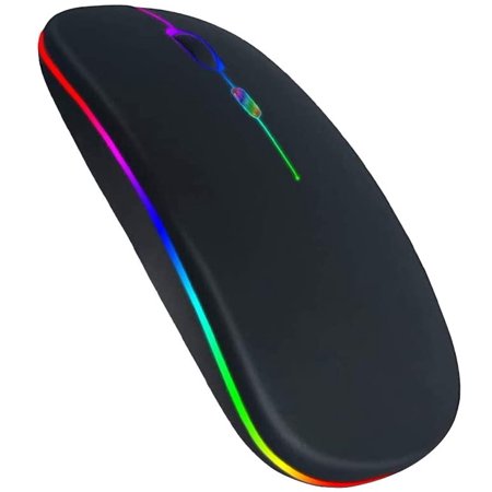 LED Wireless Mouse Bluetooth Mouse,Rechargable LED Dual Modes Wireless ...