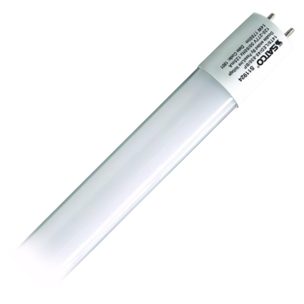 Satco 11924 - 14W T8 LED Medium bi-pin base 6500K 50000 Average rated ... Satco 11924 - 14W T8 LED Medium bi-pin base 6500K 50000 Average rated ...
