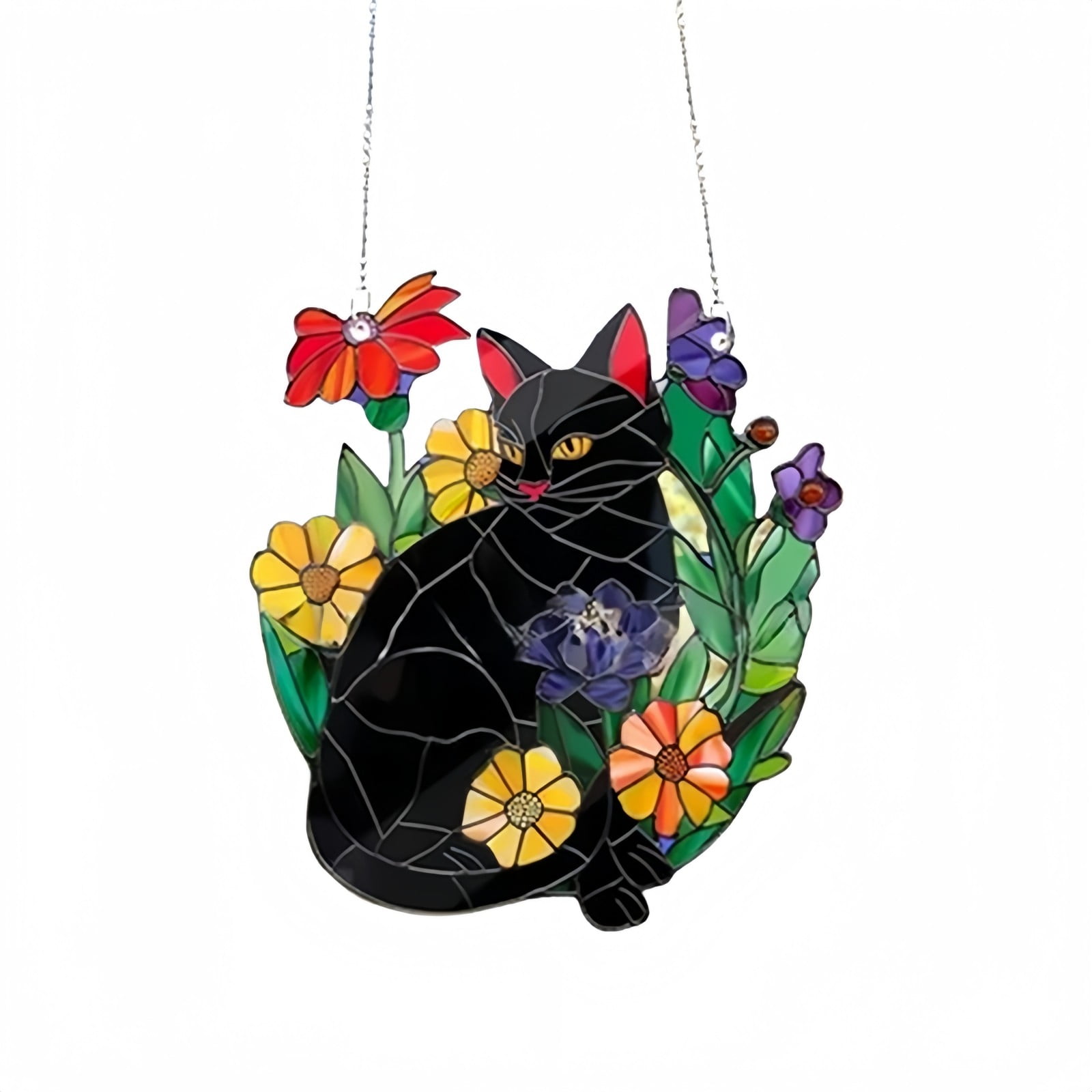 Click here for Vivavault Adorable Cat Acrylic Window Hanging Orna... prices