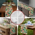 Burlap Table Runner 70 Inches Long, Summer Green Monstera Leaf ...