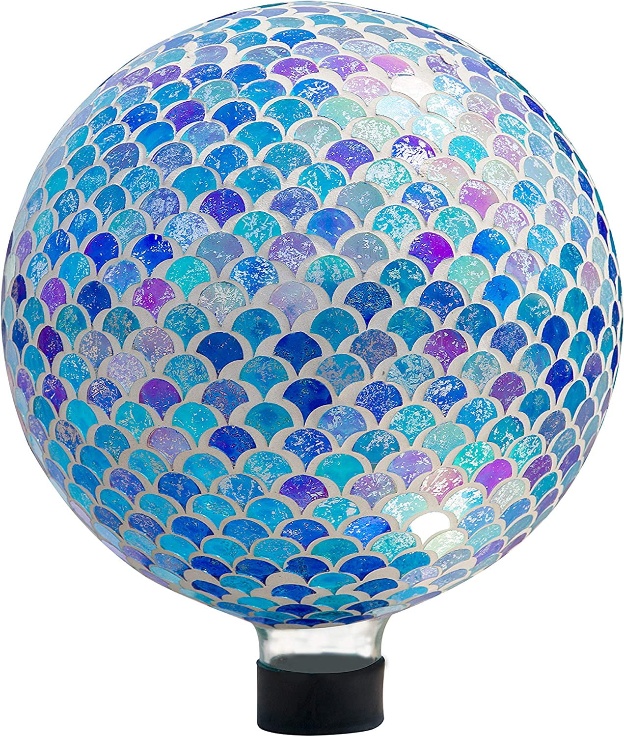 Whole Housewares Gazing Ball 10 Inch Mosaic Colorful Globe Iridescent ...