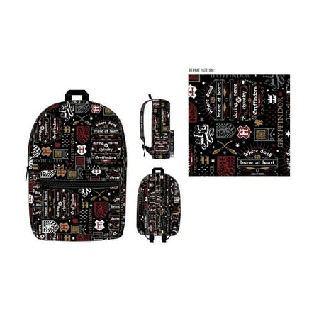 Harry Potter Licensed Gryffindor House Magic Spells AOP Backpack Book ...