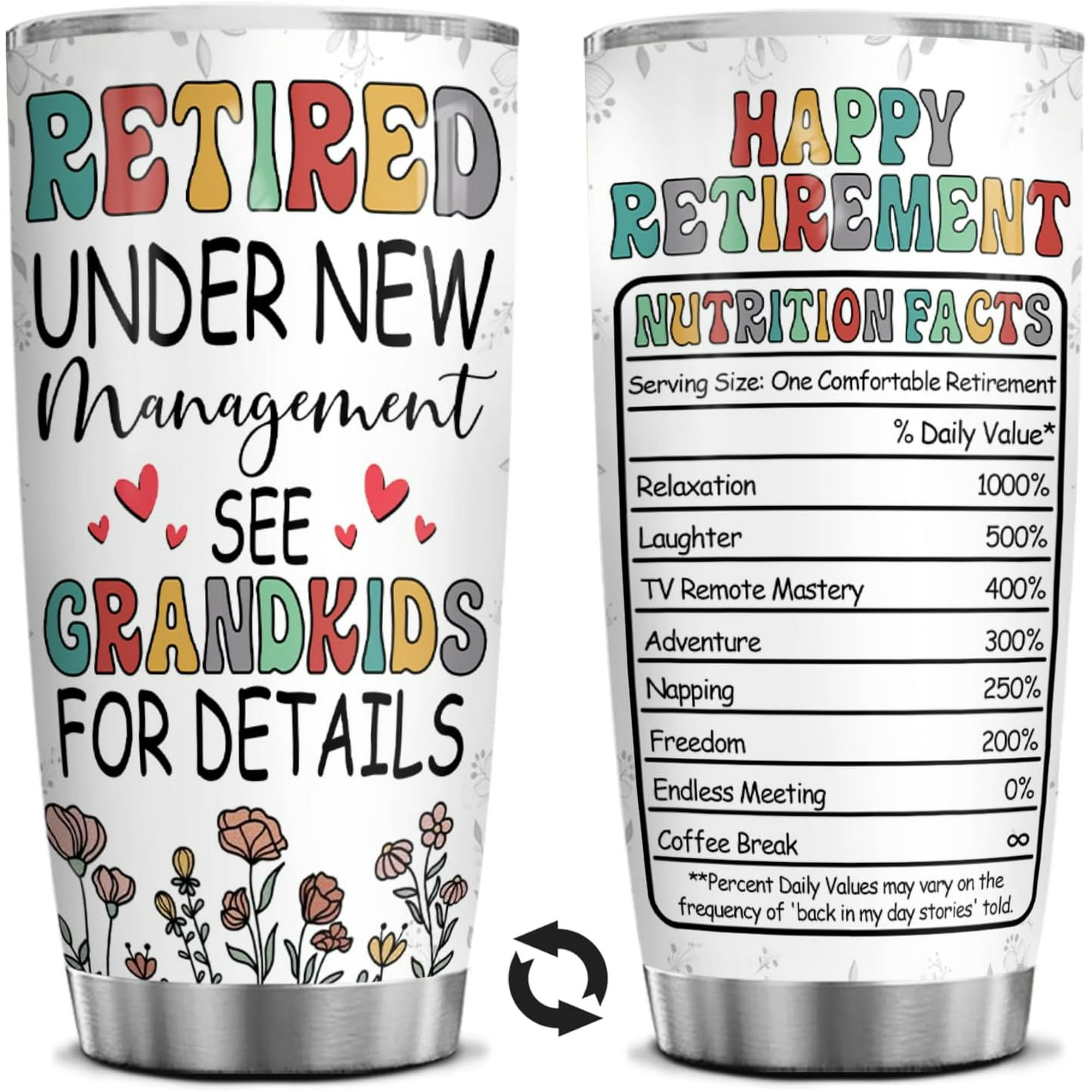 Click here for Standhustle 20 Oz Retirement Tumbler For Women Und... prices