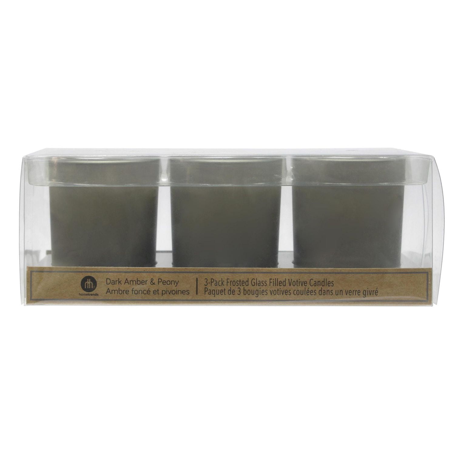 Click here for Hometrends Dark Amber & Peony Scented 3-Pack Frost... prices