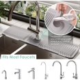 24 Inch Silicone Faucet Mat for Kitchen Sink Splash Guard - 7° Slope ...