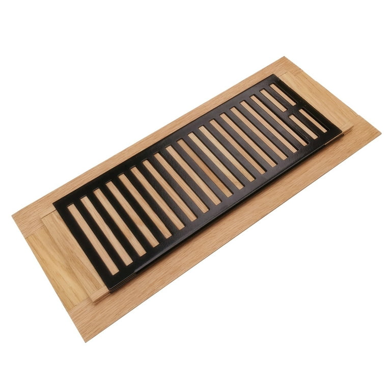 Oak Wood Louvered Design Floor Register | Floor Roma