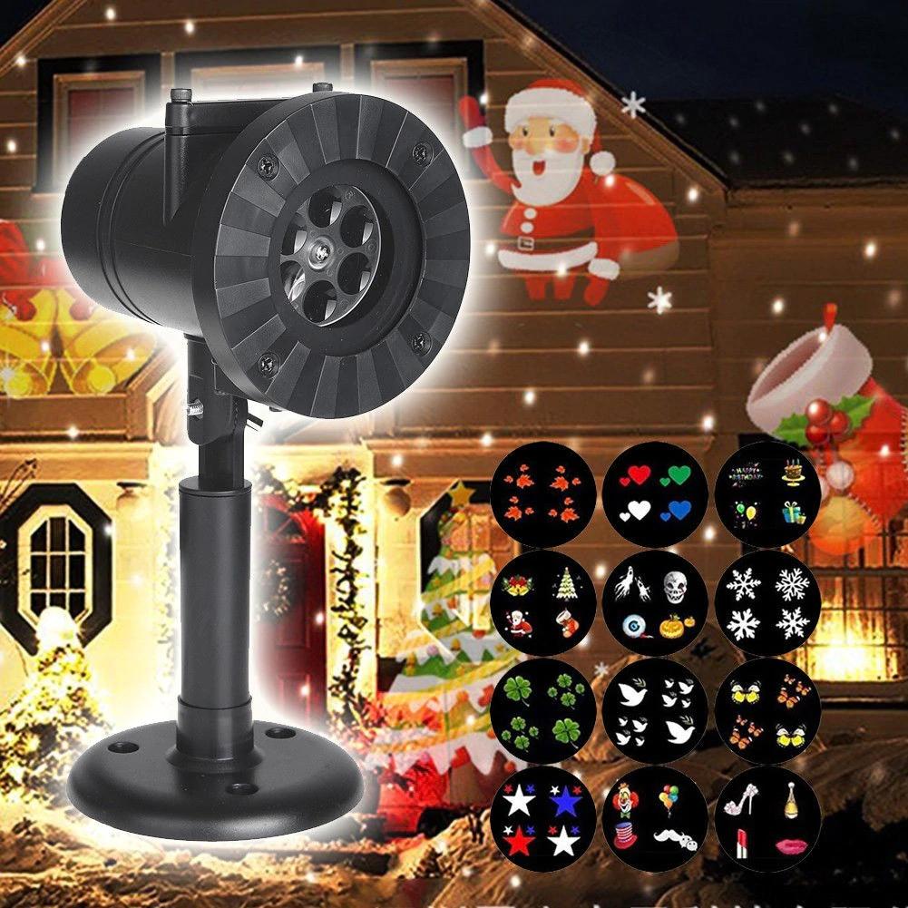 Halloween Projector Lights Waterproof LED Landscape Lamp Christmas ...