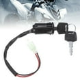 Ignition Key Switch Moped Electric Motorcycle 2 Wire On/Off ATV Dirt ...