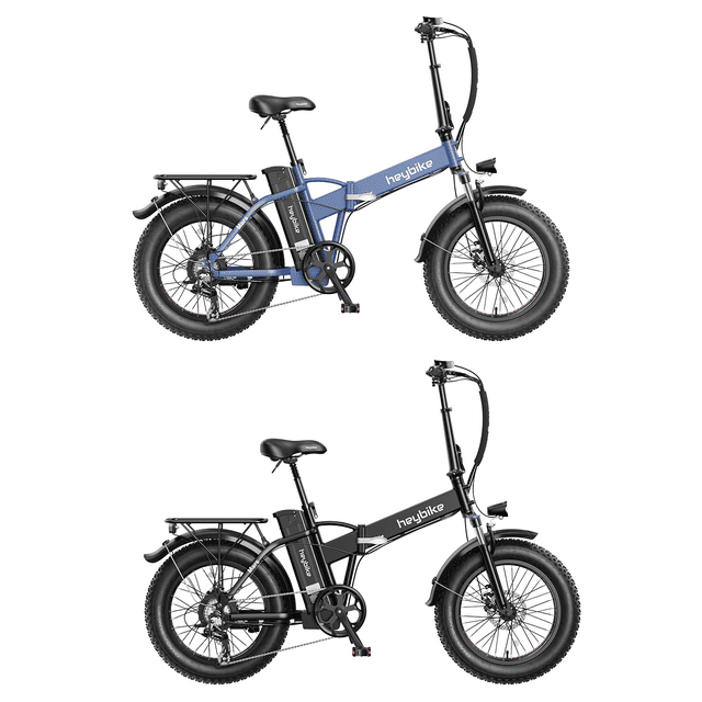 Heybike 2 Units Mars 500W 20" Fat Tire Foldable Ebike: Removable Battery, Dual Shock Absorber ...