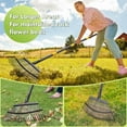 BsBsBest Rake for Leaves, Heavy Duty Garden Leaf Rake for Lawns, 65 ...