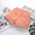 Tfken Jean Shorts For Kids Girls Summer Solid Color Elastic Waist ...