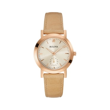 Bulova Women's Classic Champagne Dial Yellow Gold Steel Bracelet Watch ...