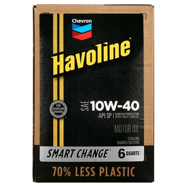 (2 pack) Chevron Havoline High Mileage Synthetic Technology Motor Oil ...