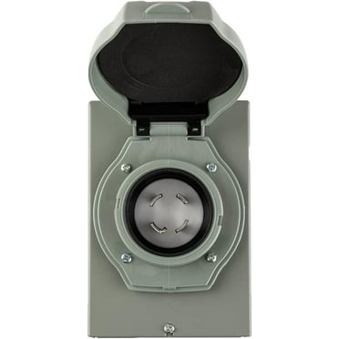 Generac GNC-6338 125 250V 50 Amp 4-Wire Raintight Power Inlet Box ...