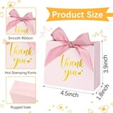 50 Pack Small Thank You Gift Bags, 4.5x1.8x3.9 Inches Party Favor Bags ...