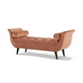 Free Shipping! Alma Tufted Flared Arm Entryway Bench Orange - Walmart ...
