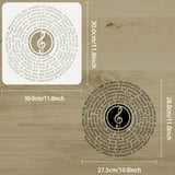 Song Lyrics Record Stencil 11.8x11.8inch Alphabet Record Drawing ...