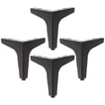 Milisten Table Legs Metal Black 4Pcs 5.1x4.3x4.3in - Walmart.com
