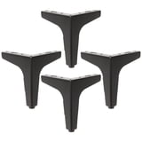 Milisten Table Legs Metal Black 4Pcs 5.1x4.3x4.3in - Walmart.com