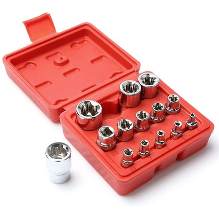 Set Of 14 E-type Star Shaped Torx Sockets I Ratchet Case I Sockets Set ...