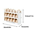 Egg Storage Box 26x12x8cm Reversible Egg Storage Box Refrigerator Side ...