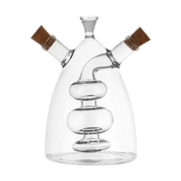 Dispensador de aceite y vinagre Macarena de vidrio transparente 2 en 1 ...