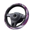 38cm Car Steering Wheel Cover Abstract Purple Pattern Universal Cute ...