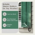 2PCS Cast Iron Shutter Fasteners - Decorative S-Shape Shutter Dogs ...