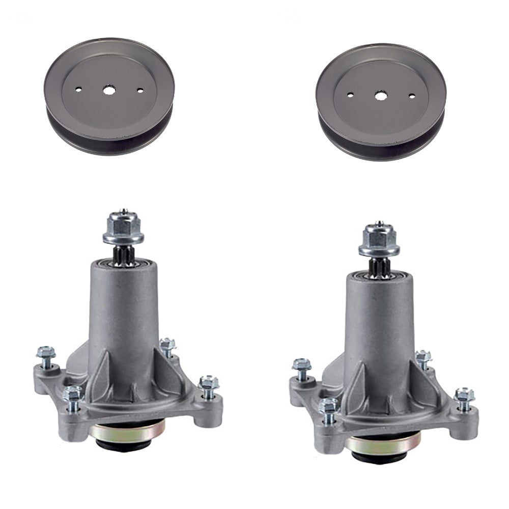 (2) Mower Deck Spindles w/Pulleys Fits Craftsman YT4000, YS4500 with 42 ...