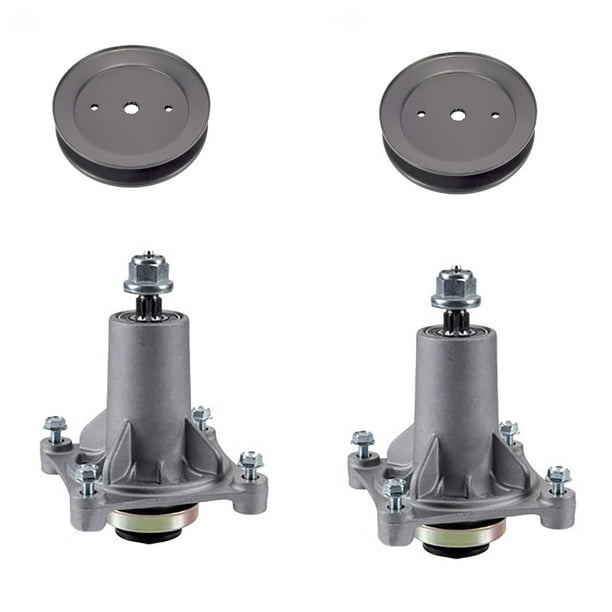 (2) Mower Deck Spindles w/Pulleys Fits Craftsman YT4000, YS4500 with 42 ...