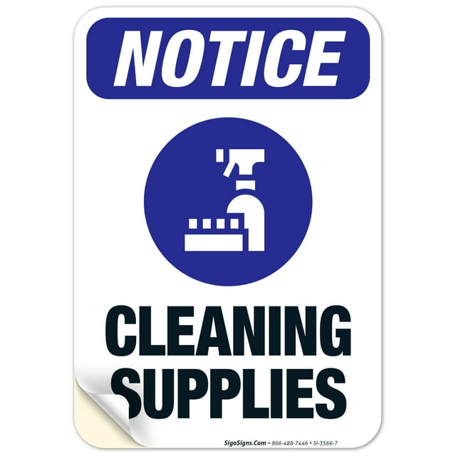 Clean Equipment After Use Sign, OSHA Notice Sign, 10x7 Vinyl Sticker ...
