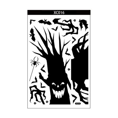 Window Sticker Scary Creepy Glass Window Decal Double Sided Window ...