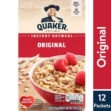 Quaker Real Medleys Instant Oatmeal, Variety Pack, 12 Cups - Walmart.com