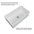 33 White Farmhouse Sink, Fireclay 33 Apron Front sink, Luxury Single ...